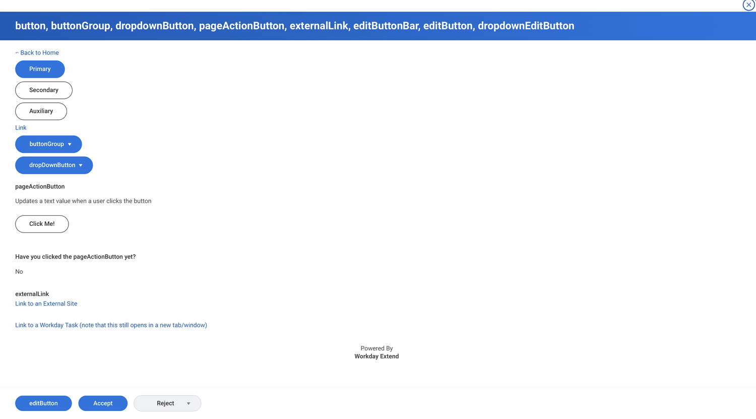 PMD Widget Dictionary | Workday Marketplace
