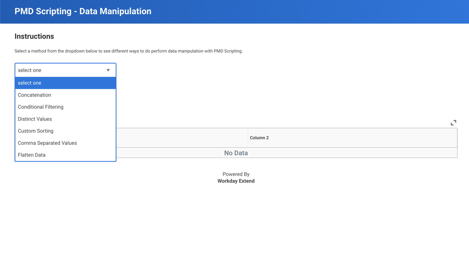 PMD Scripting | Workday Marketplace