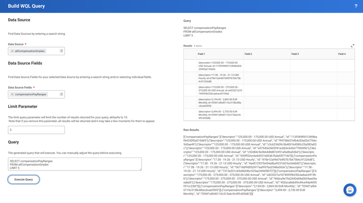 Workday Query Language (WQL) | Workday Marketplace
