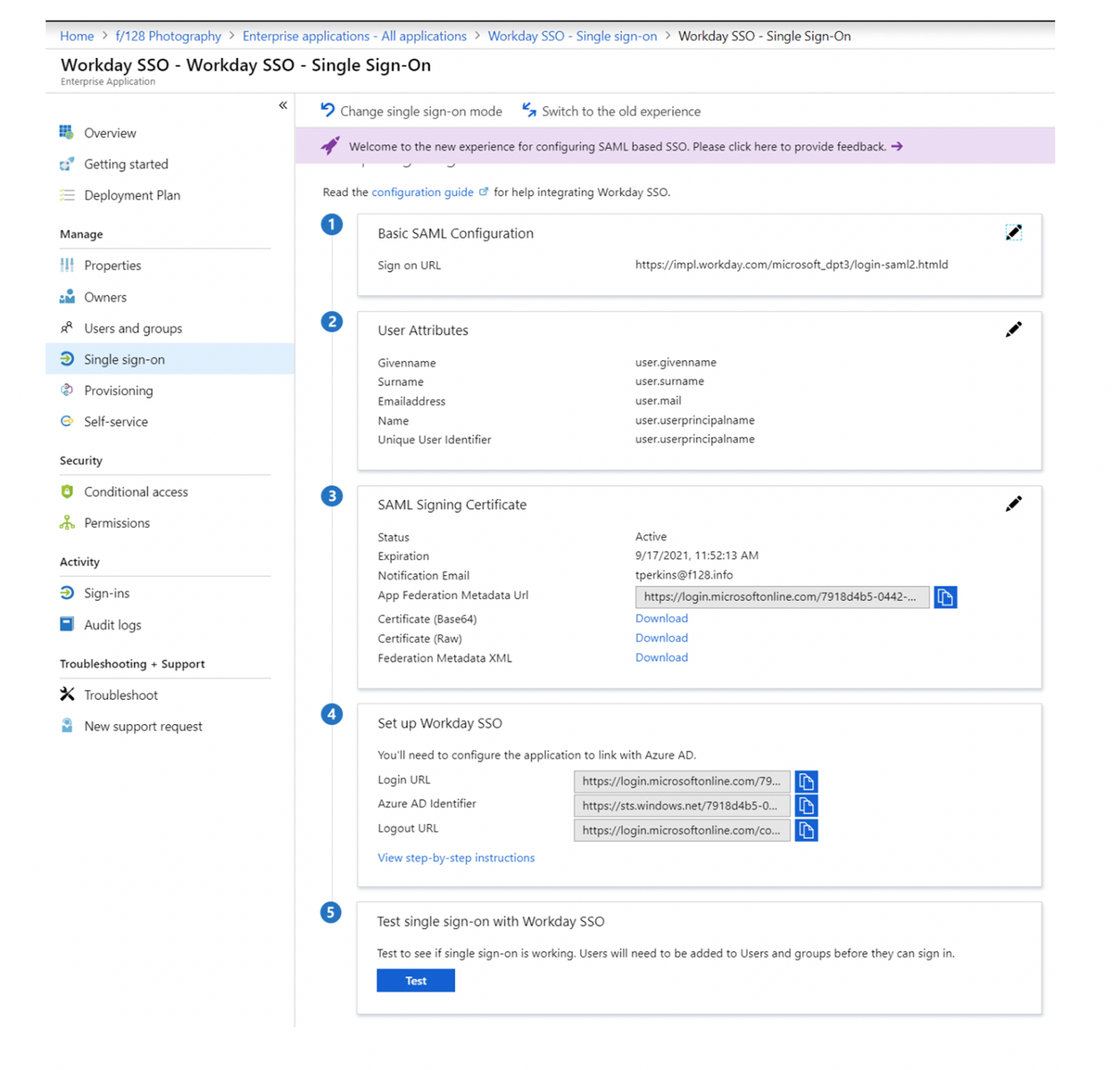Workday SSO using Microsoft ENTRA ID | Workday Marketplace