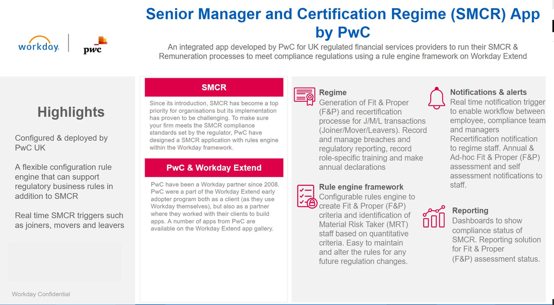 Senior Manager and Certification Regime (SMCR) Application | Workday ...