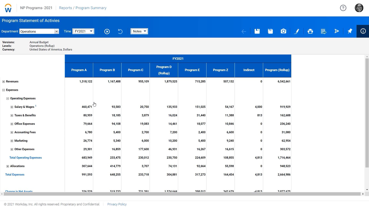 Program Expense Budgeting for Nonprofits | Workday Marketplace