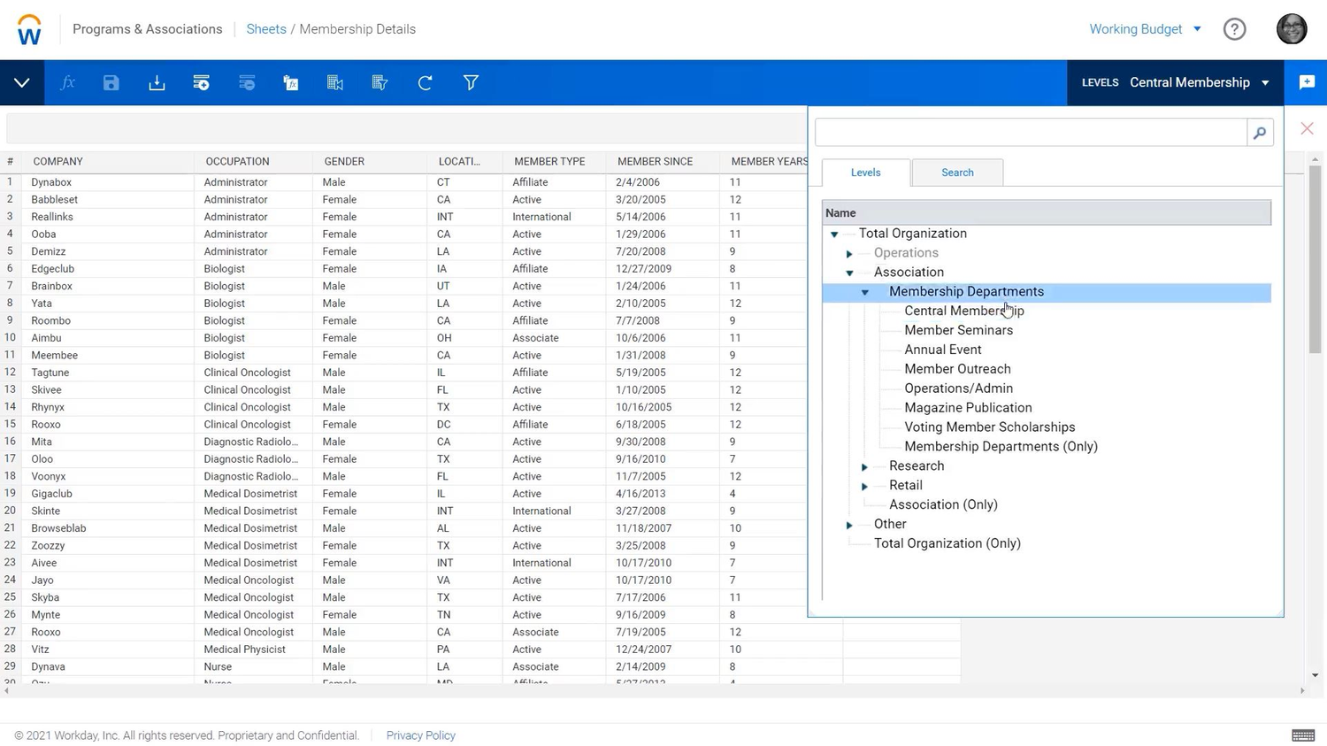 Membership and Events Modeling for Nonprofits | Workday Marketplace