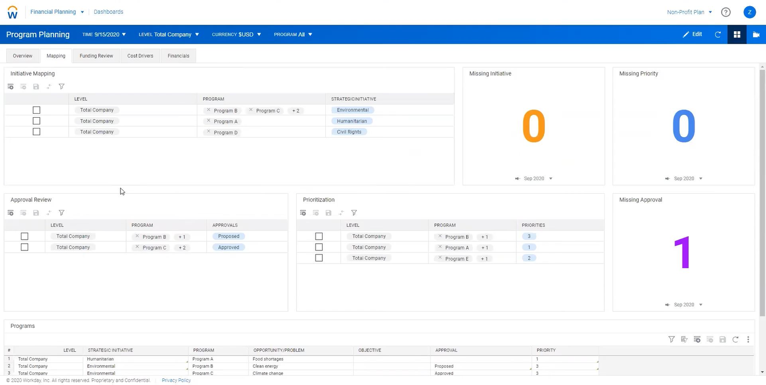 Strategic Initiatives Planning for Nonprofits | Workday Marketplace