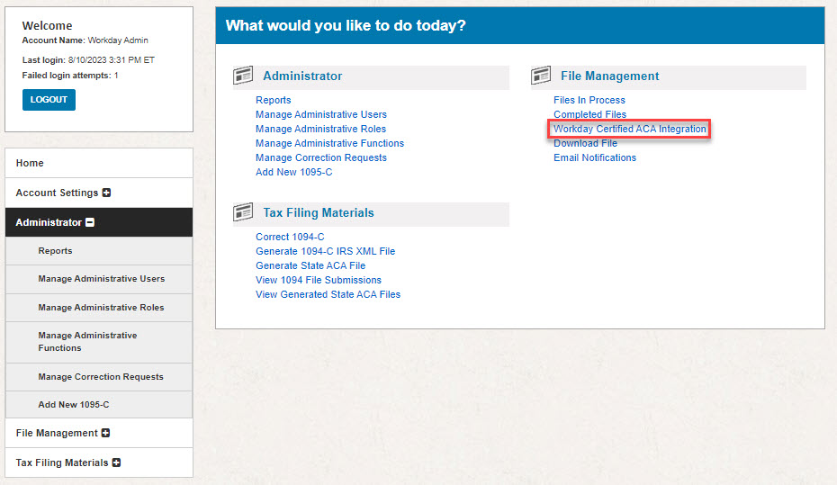 Experian's ACA State Filing & Print/Mail Integration | Workday Marketplace