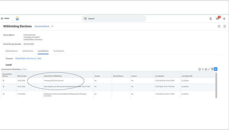 Experian's Tax Withholding Integration | Workday Marketplace