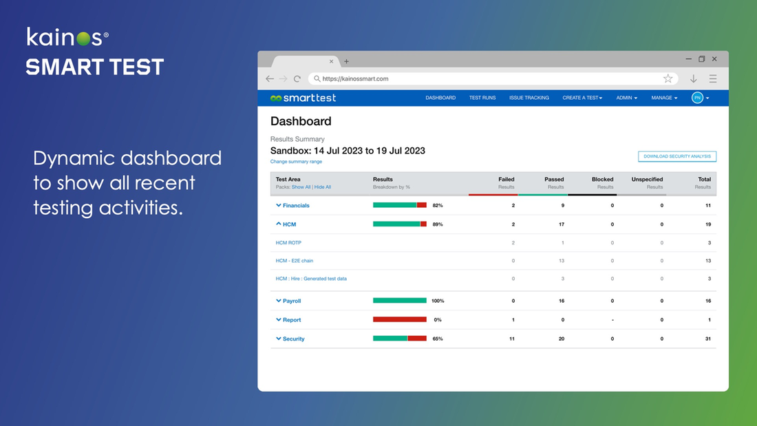 Kainos Smart Test | Workday Marketplace