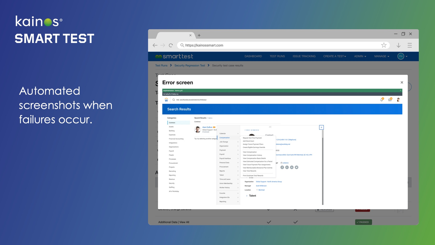 Kainos Smart Test | Workday Marketplace