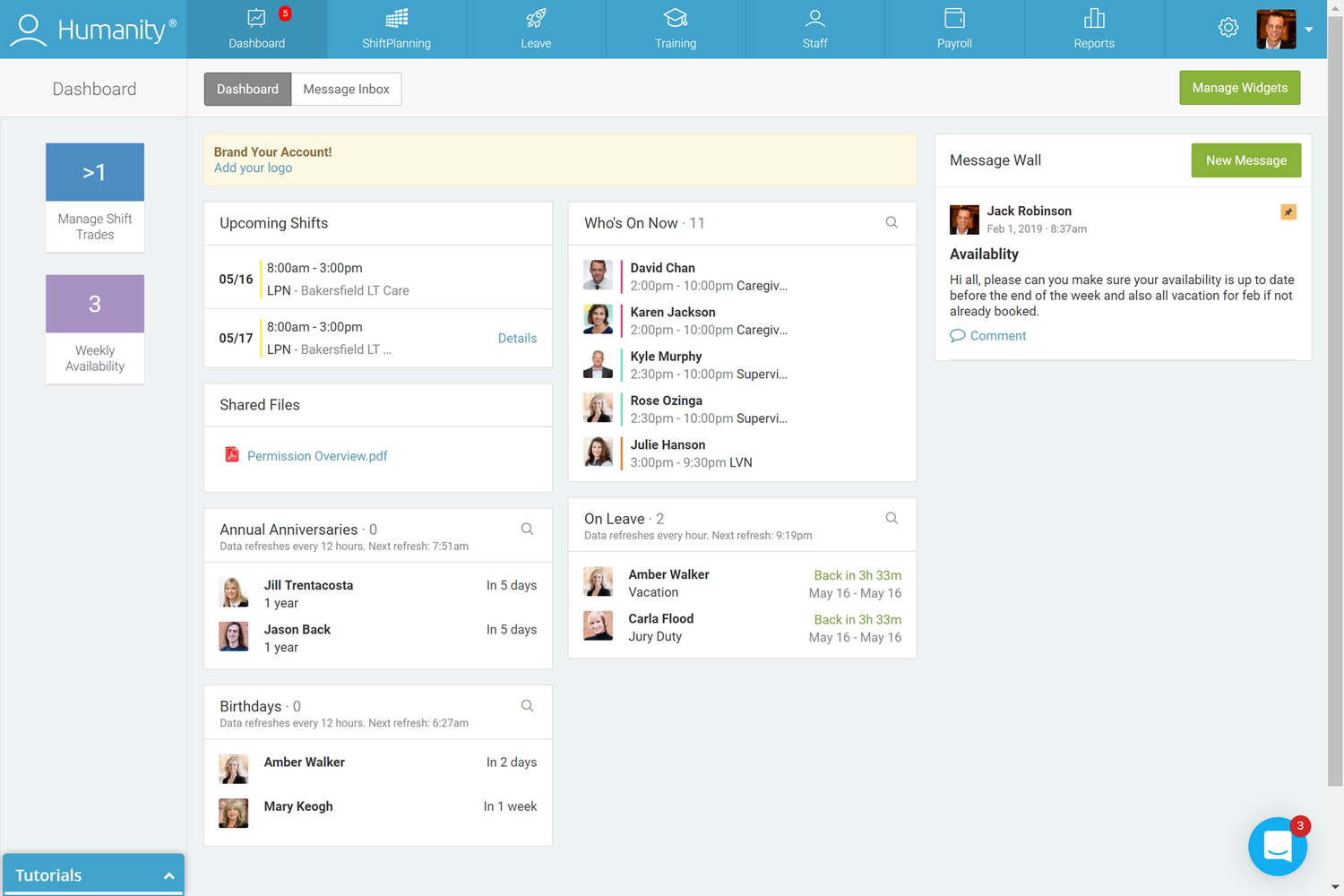 Humanity Employee Shift Scheduling | Workday Marketplace