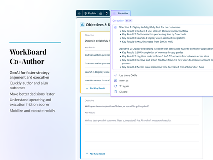 WorkBoard Strategy Execution and OKR platform with GenAI | Workday ...