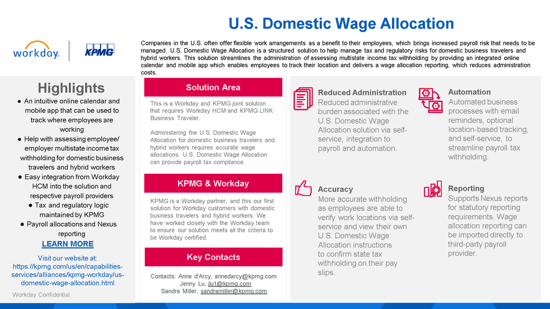 U.S. Domestic Wage Allocation | Workday Marketplace