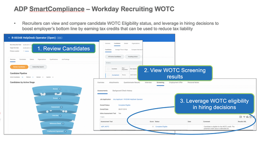 ADP SmartConnect Tax Credits Recruiting (WOTC) | Workday Marketplace