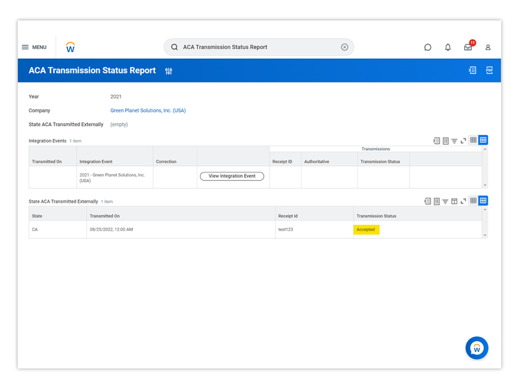 ACA IRS & State Filing | Workday Marketplace