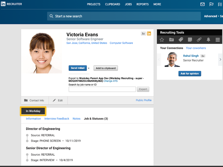 Linkedin Recruiter System Connect Workday Marketplace