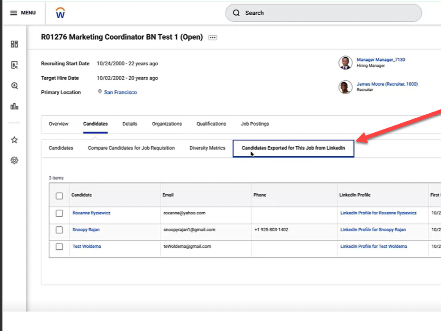 LinkedIn Recruiter System Connect | Workday Marketplace