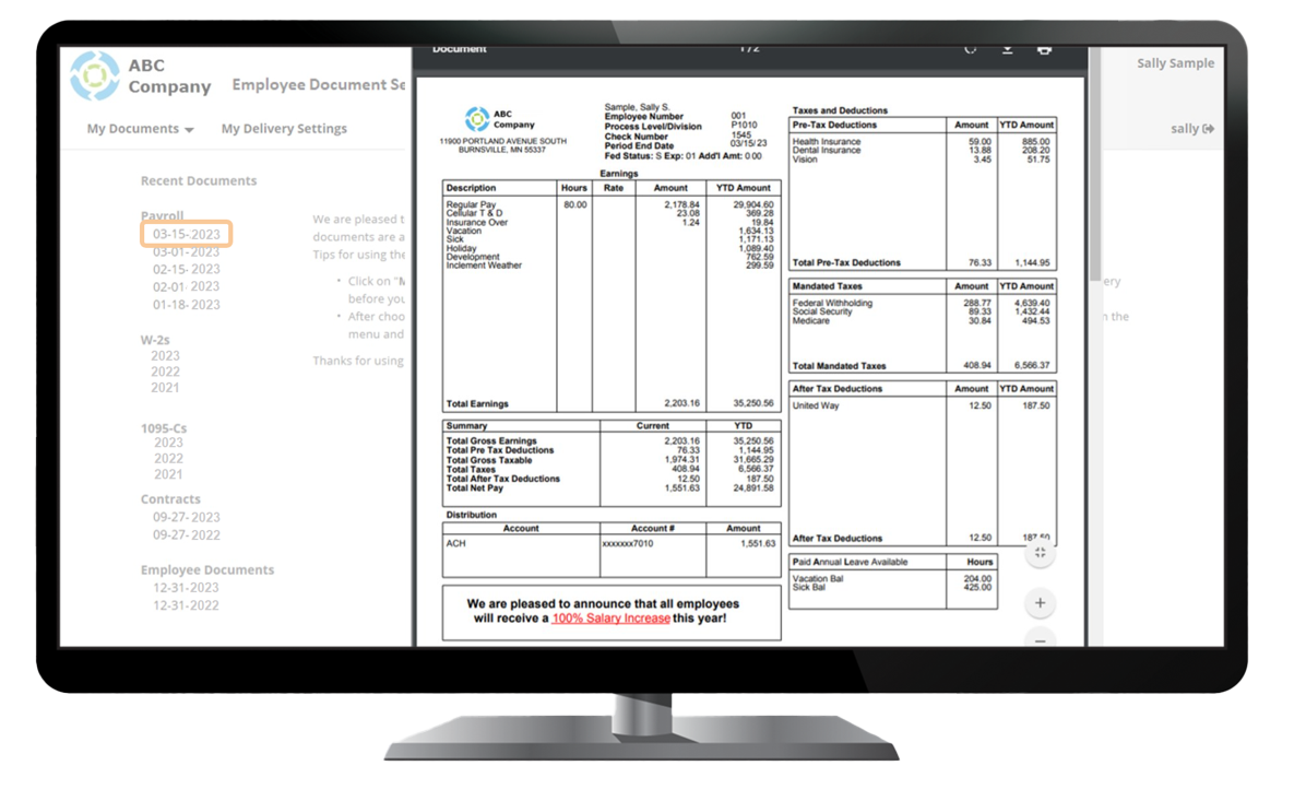 MHC Employee Document Self-Service | Infor Marketplace