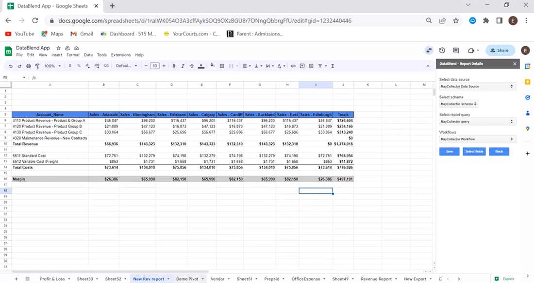 Google Sheets Integration via DataBlend | Workday Marketplace