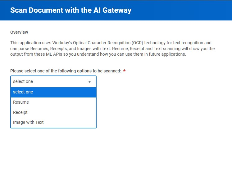 Document Intelligence with the AI Gateway | Workday Marketplace