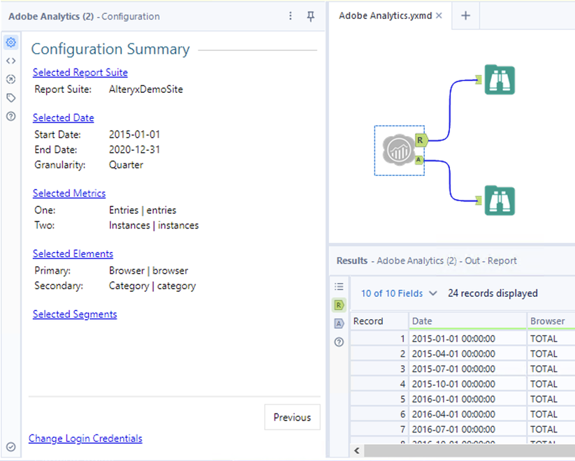 Adobe Analytics Tool | Alteryx Marketplace