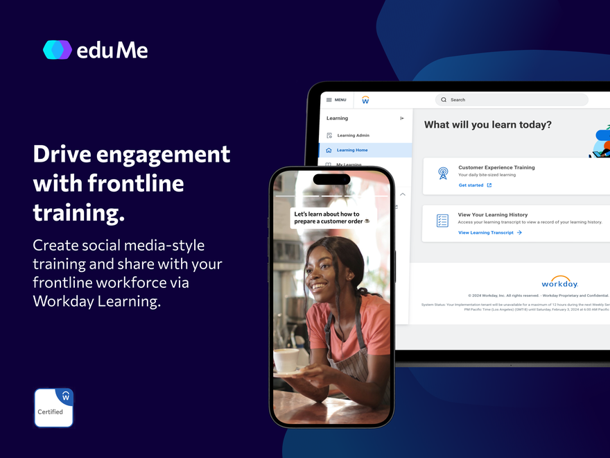 eduMe - Frontline Training in Workday | Workday Marketplace
