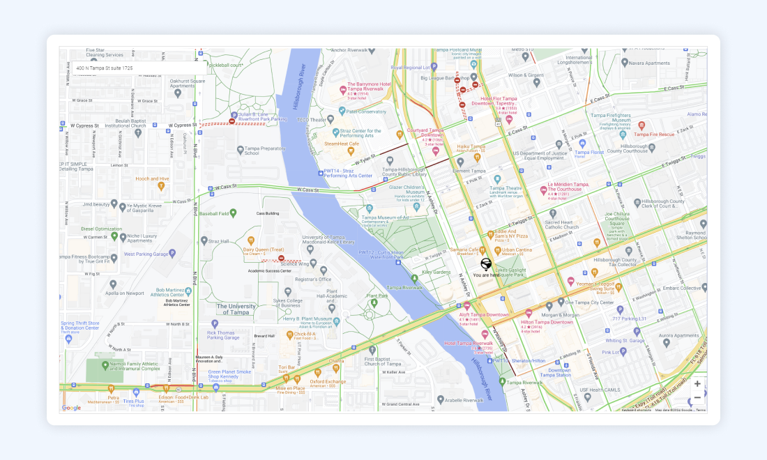 Google Traffic Card | Appspace Marketplace
