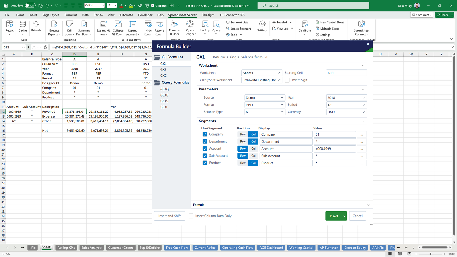Spreadsheet Server | Infor Marketplace