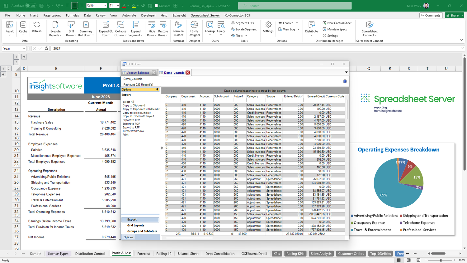 Spreadsheet Server | Infor Marketplace