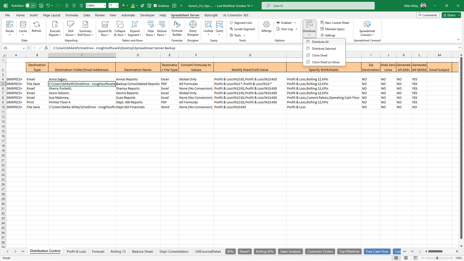 Spreadsheet Server | Infor Marketplace