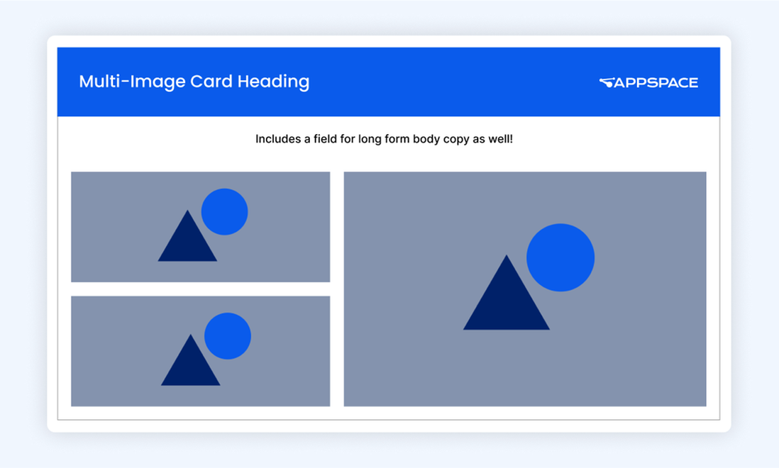Multiple Images Card | Appspace Marketplace