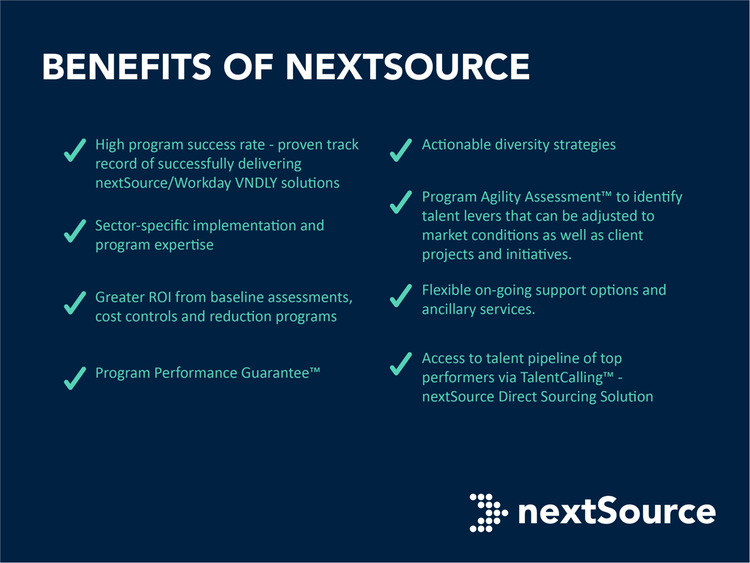 nextSource Contingent Workforce Management | Workday Marketplace