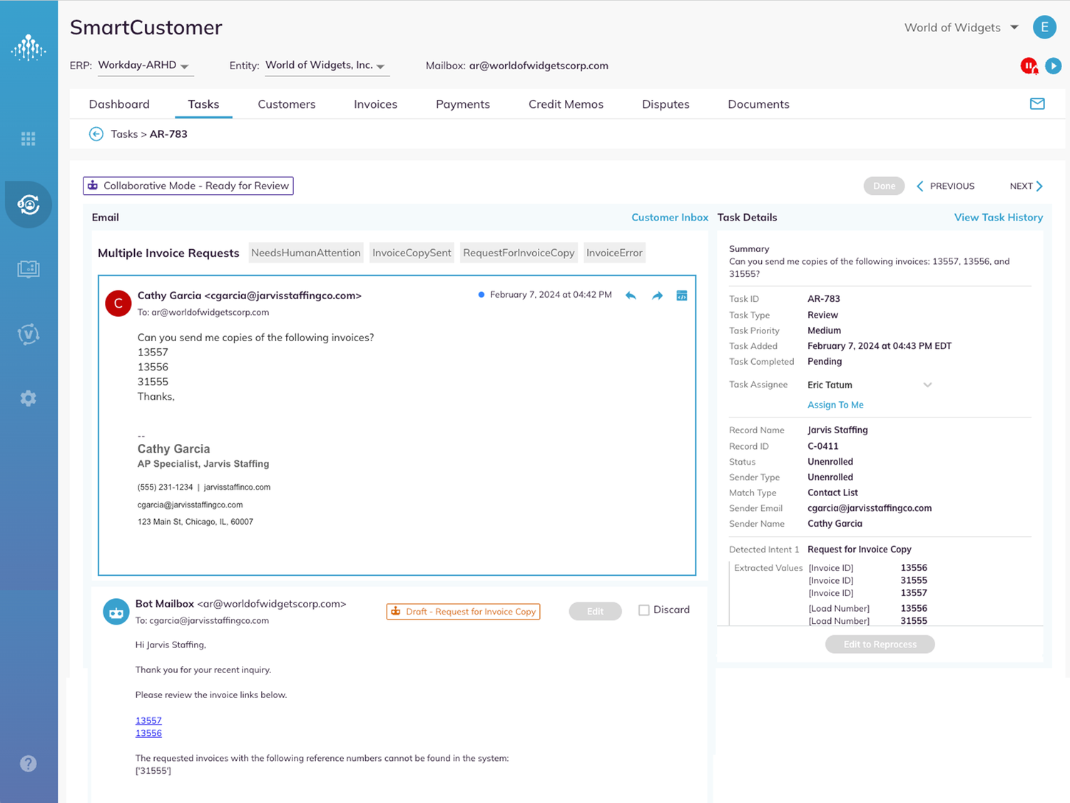 Auditoria.AI SmartCustomer AR Helpdesk | Workday Marketplace