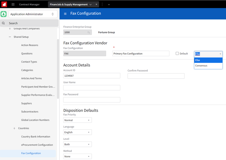 Infor FSM - Purchase Order eFAX Integration | Infor Marketplace