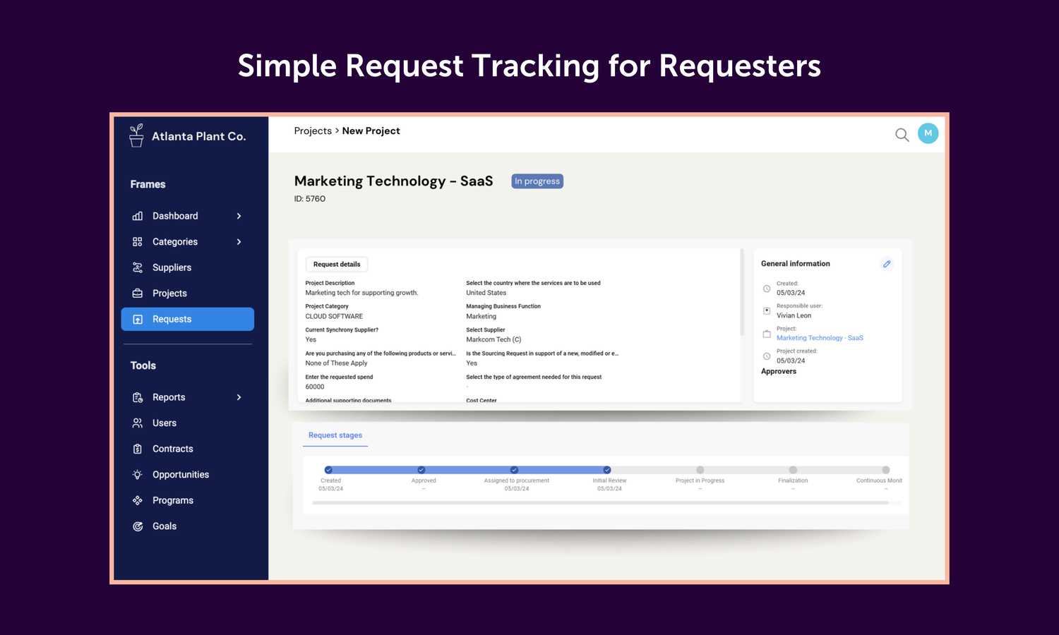 Focal Point Request Intake & Orchestration | Coupa App Marketplace