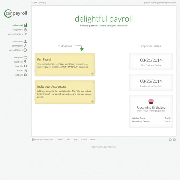 ZenPayroll | AppDirect Marketplace