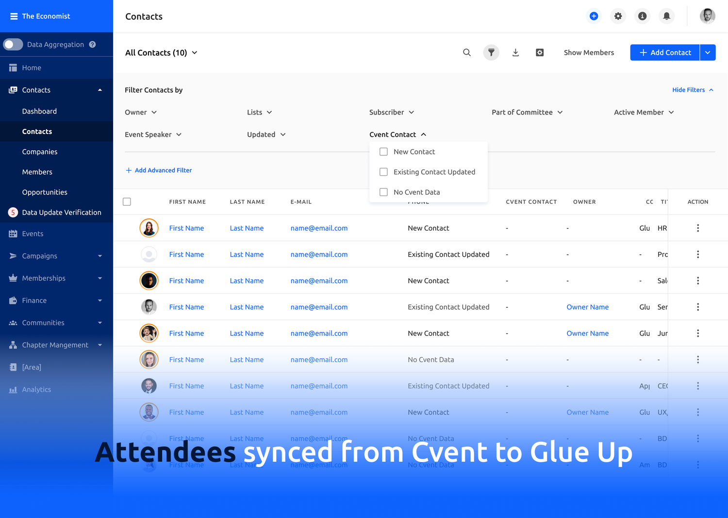 Glue Up - Cvent Integration | Cvent App Marketplace