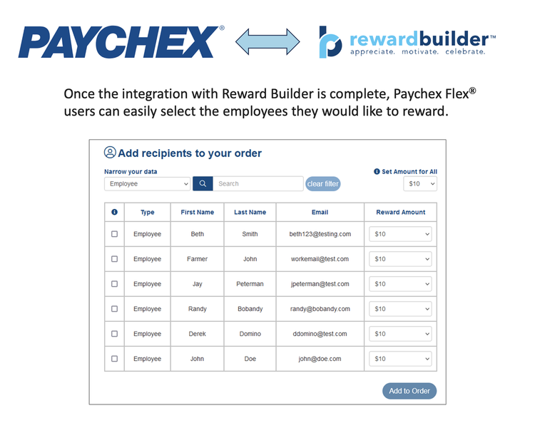 Reward Builder | Paychex Marketplace