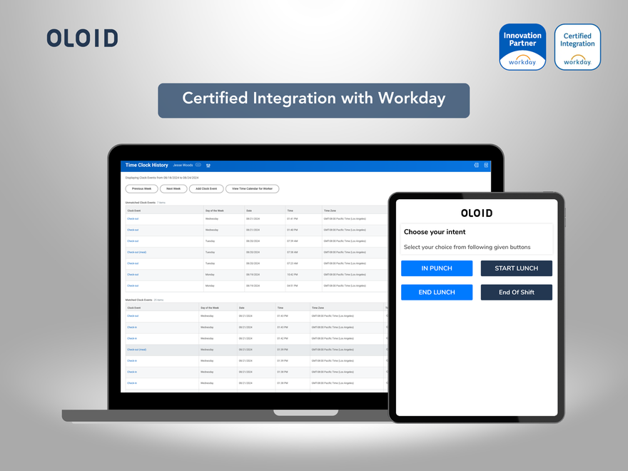 OLOID Time Clock for Workday | Workday Marketplace
