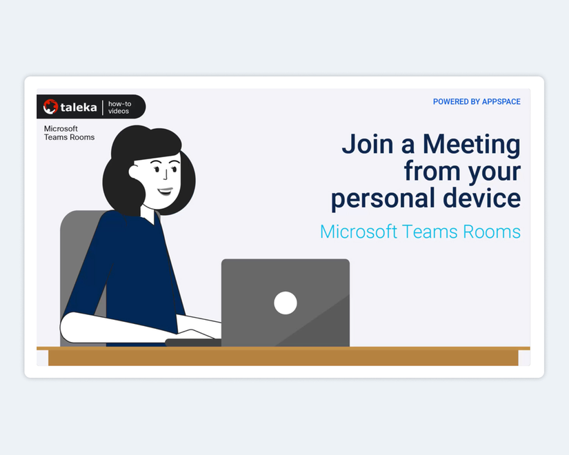How-to Videos for Microsoft Teams Rooms (MTR) | Appspace Marketplace
