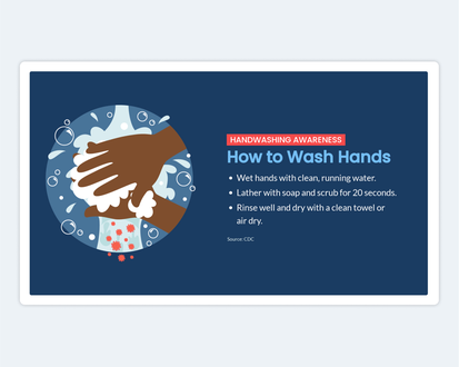 Handwashing Awareness | Appspace Marketplace