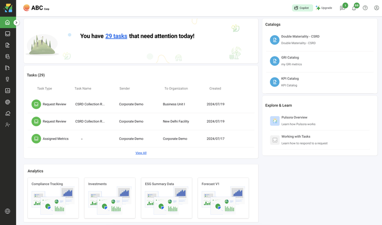 Pulsora Sustainability and Carbon Management | Workday Marketplace