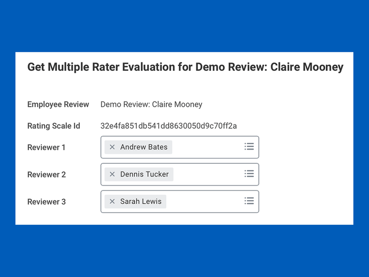 Multi Rater Employee Reviews | Workday Marketplace