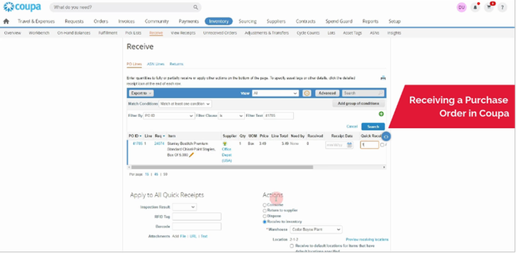 Intelliwave SiteSense Materials and Inventory Management | Coupa App ...