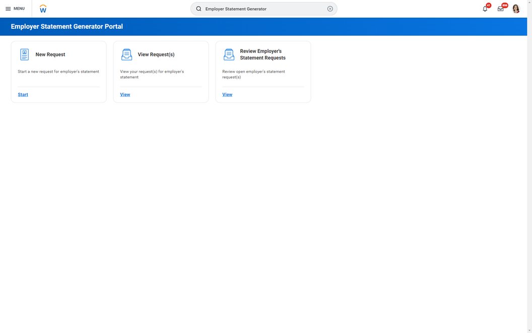 Employer Statement Generator | Workday Marketplace