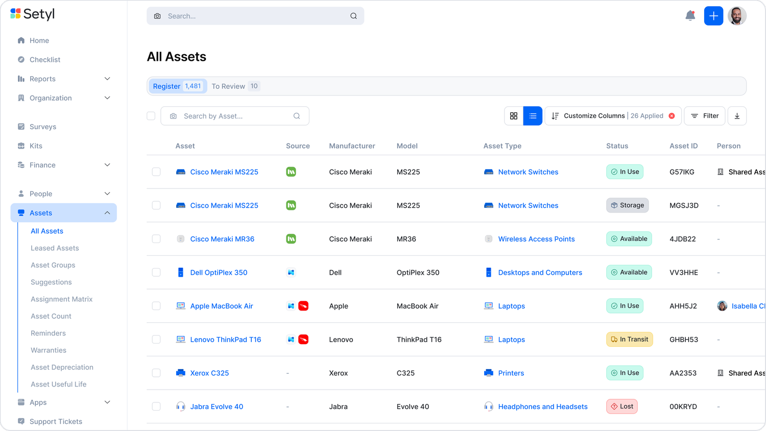 Setyl — IT Asset and License Management Platform (ITAM) | Cisco Networking App Marketplace