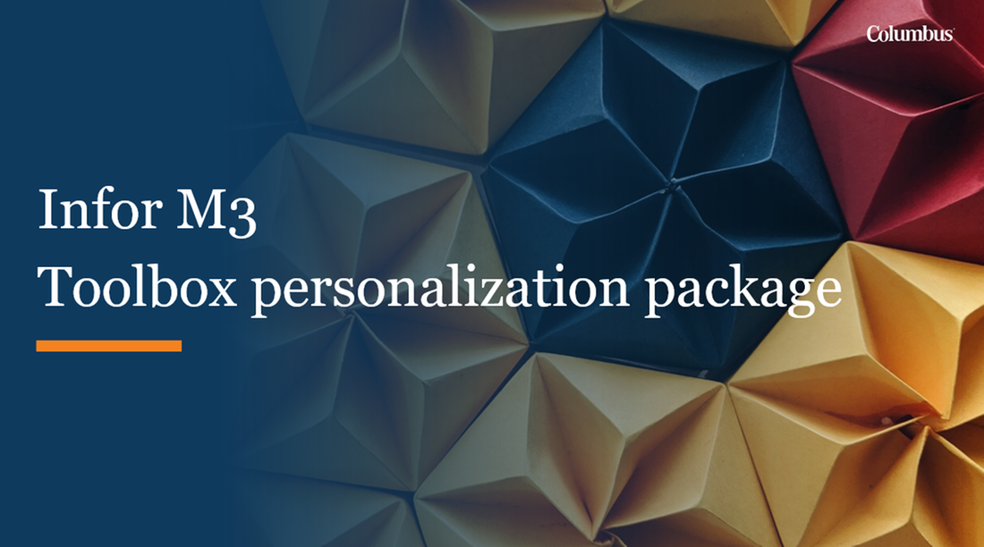 Toolbox personalization package for Infor M3 | Infor Marketplace