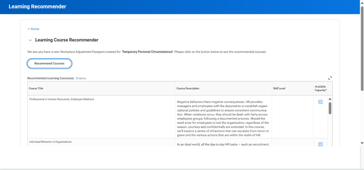 Workplace Adjustment Passport | Workday Marketplace