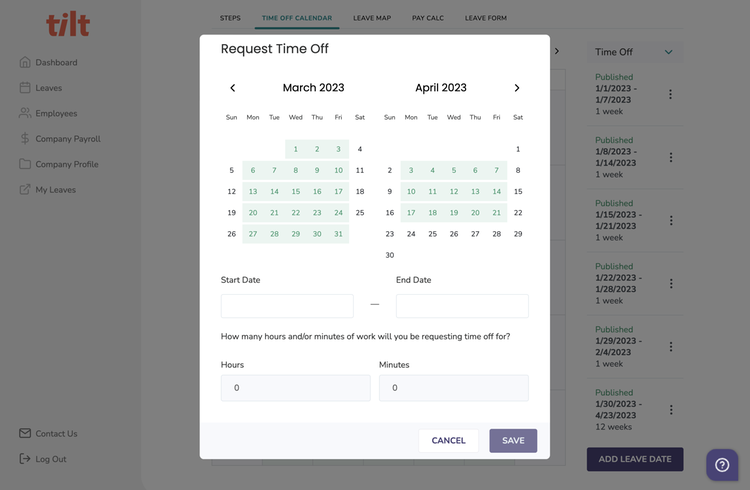Tilt Leave Management | Paycor's Marketplace