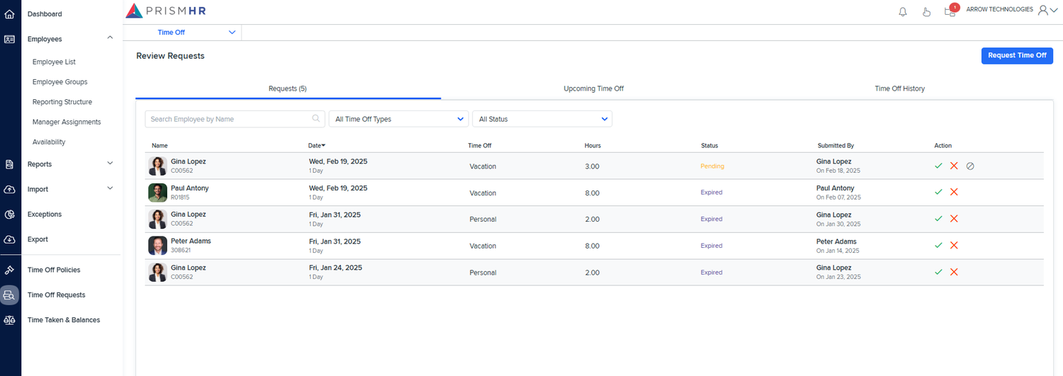 PrismHR Workforce Management | PrismHR