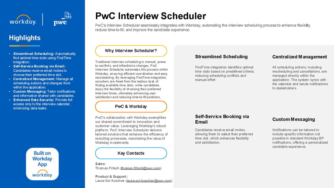 Interview Scheduler | Workday Marketplace