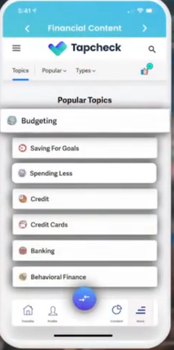 Tapcheck Earned Wage Access and Financial Wellness | Paycor's Marketplace